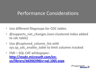 ABCs of CDC with SSIS 2012 | PPTX