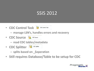 ABCs of CDC with SSIS 2012 | PPTX