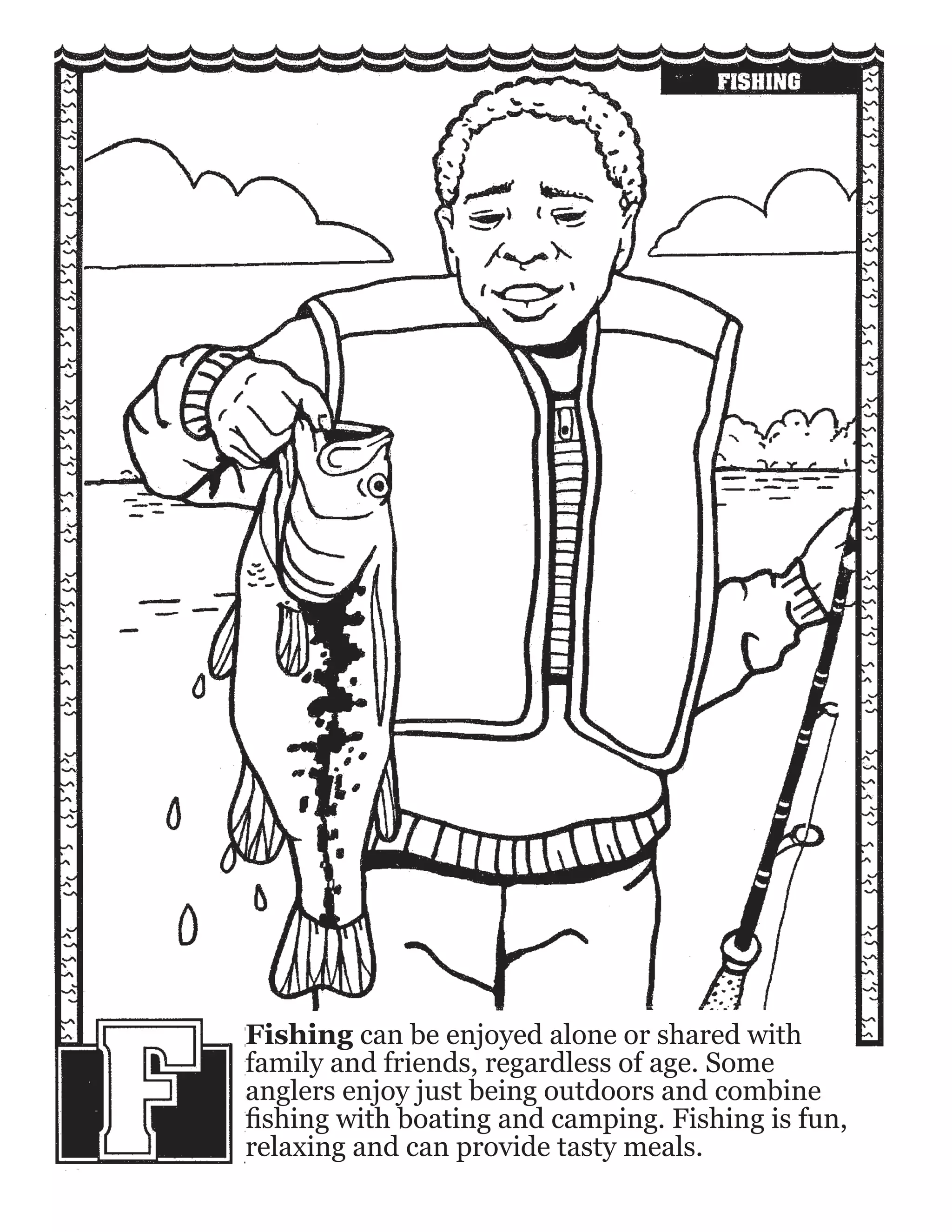 Fishing ABC's Coloring Book | PDF