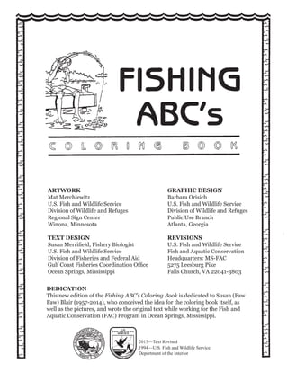 Fishing ABC's Coloring Book | PDF