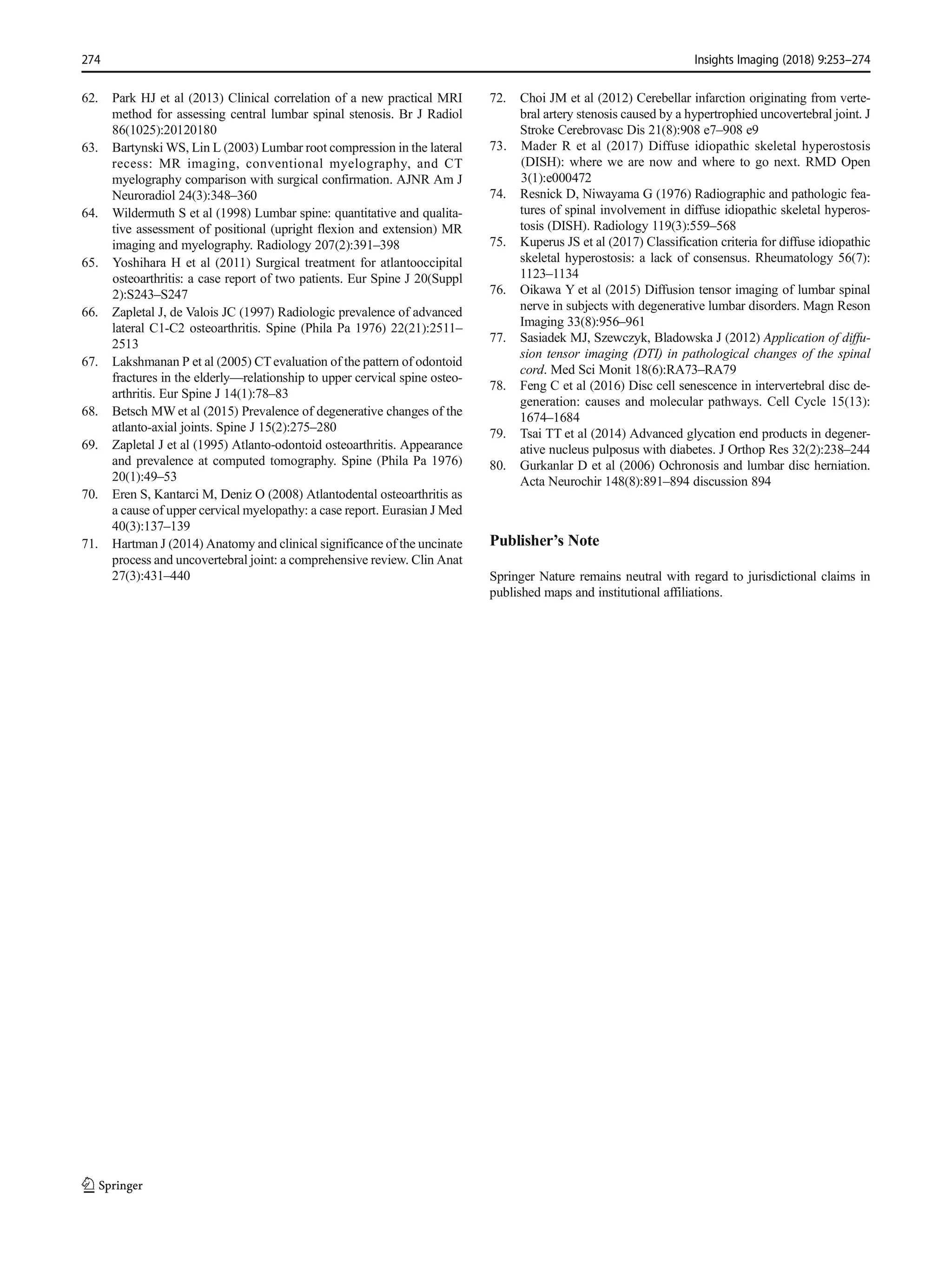 Abcs of the degenerative spine | PDF