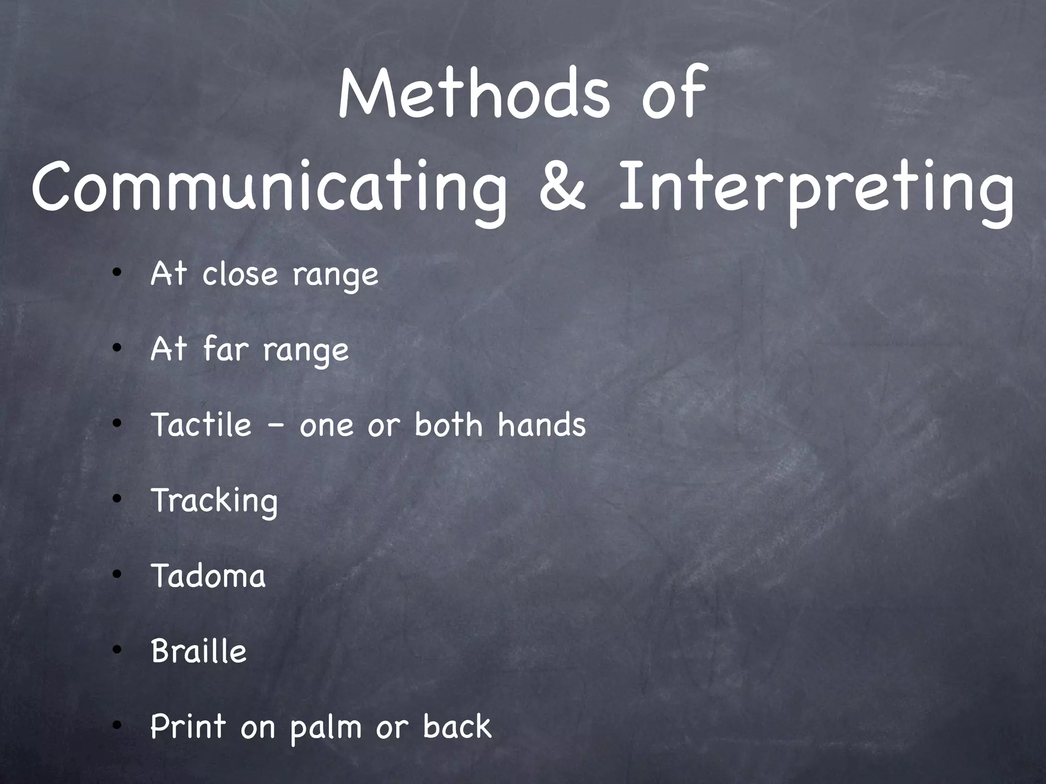 Abc's of vision impairments and communication styles | PPT