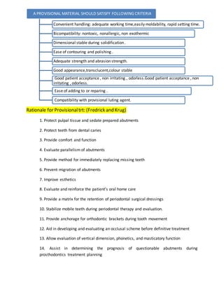 Steps For fixed Provisionals | DOCX