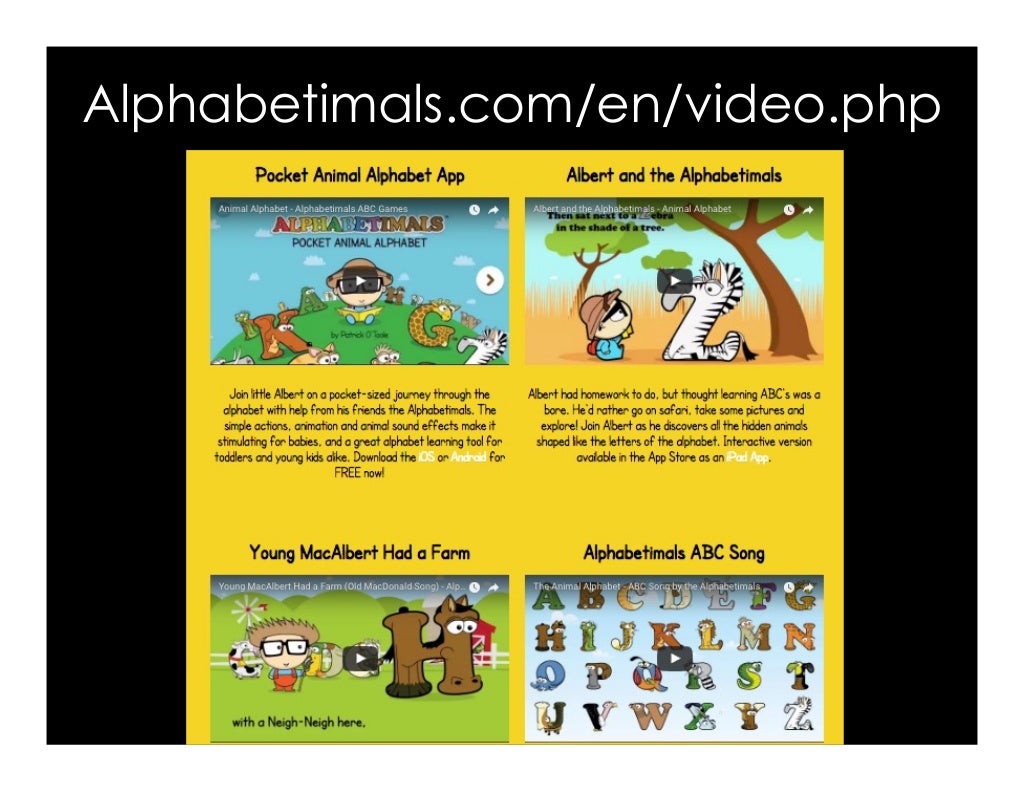 Alphabetimals.com/en/video.php