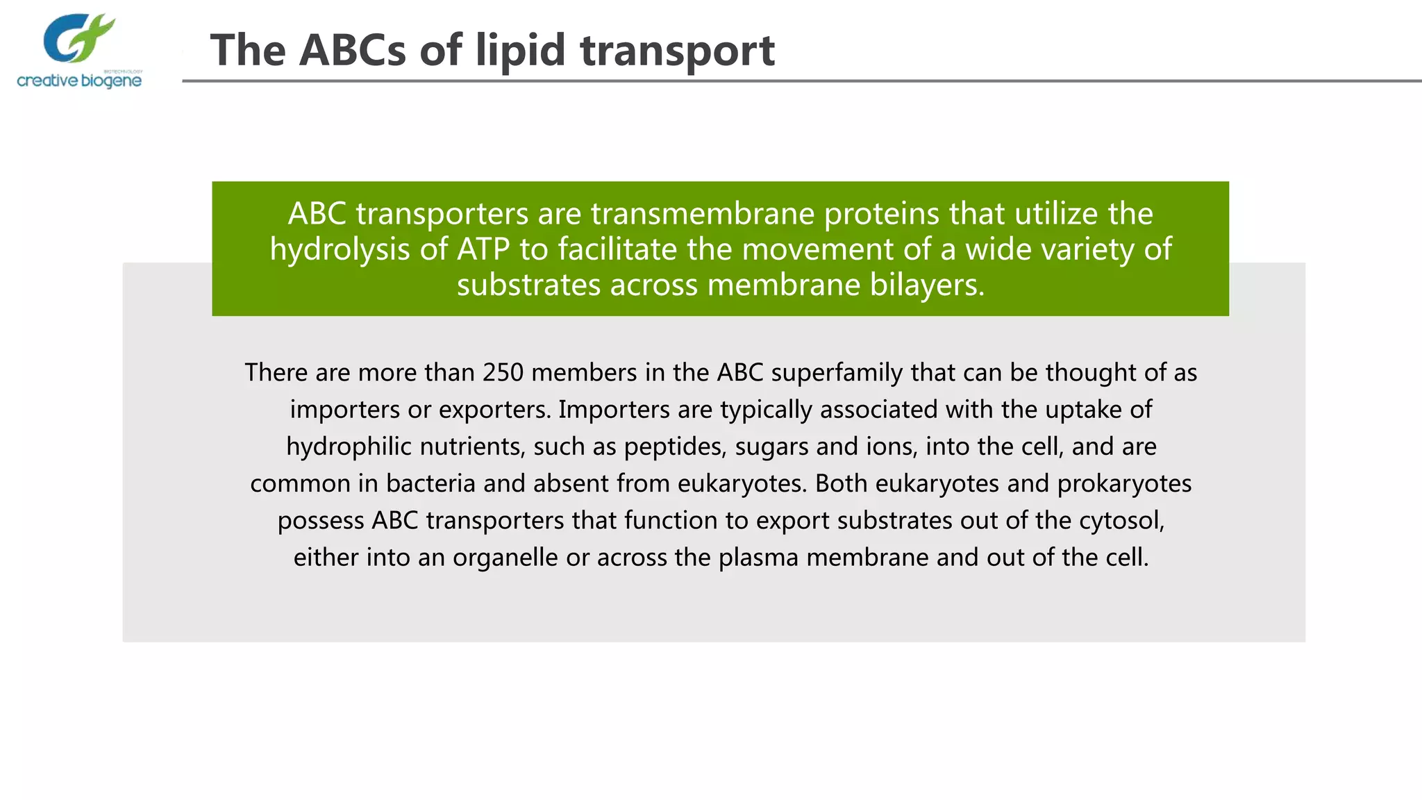 Abc transporters family | PPTX