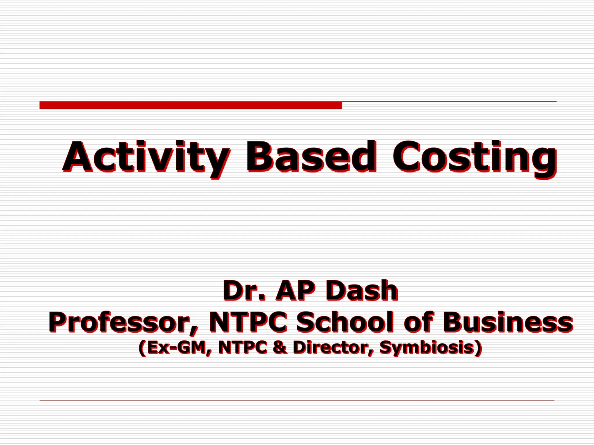 Activity Based Costing And Variable Costing Analysis Ppt