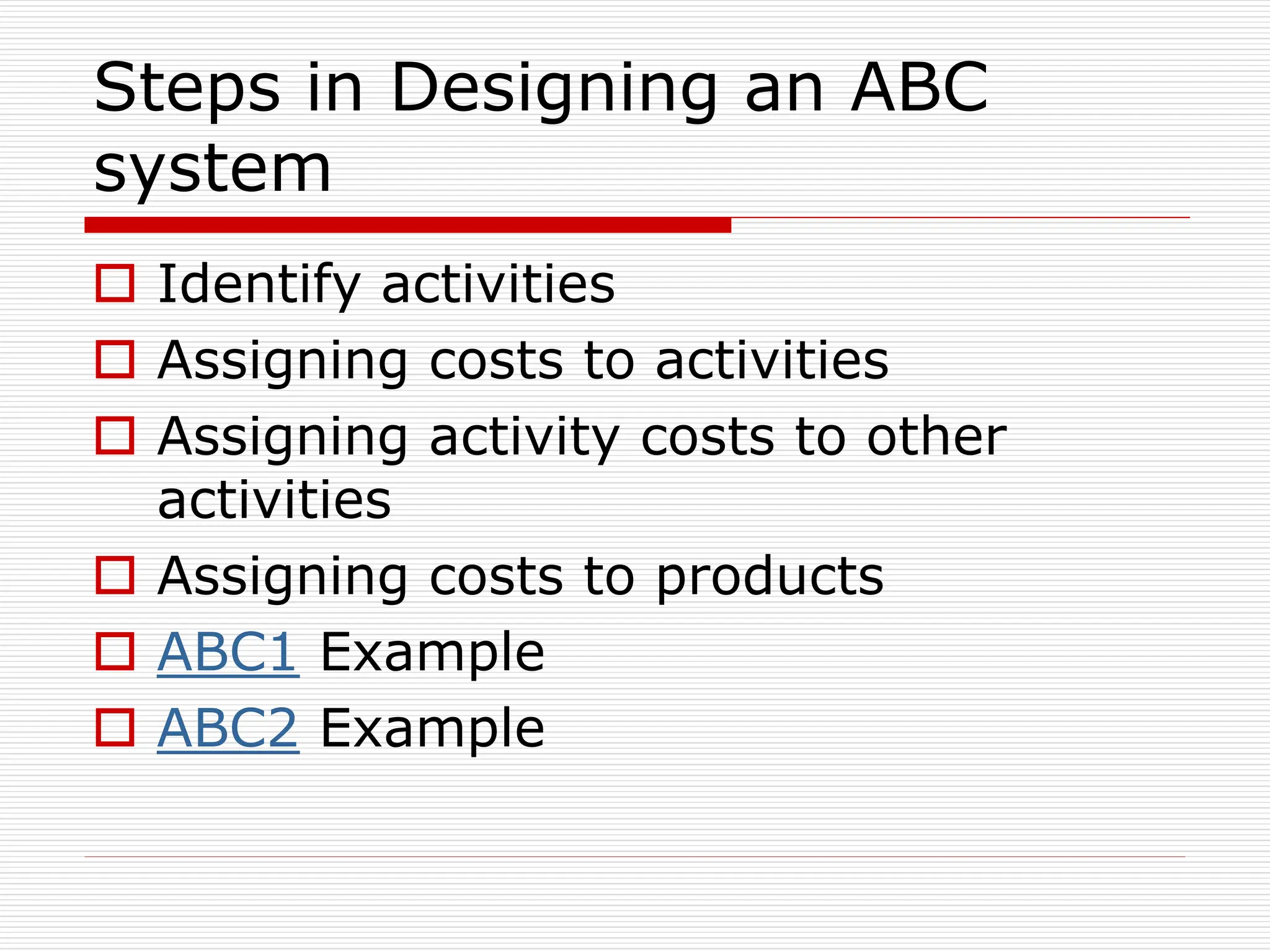 Activity Based costing and Variable costing analysis | PPT