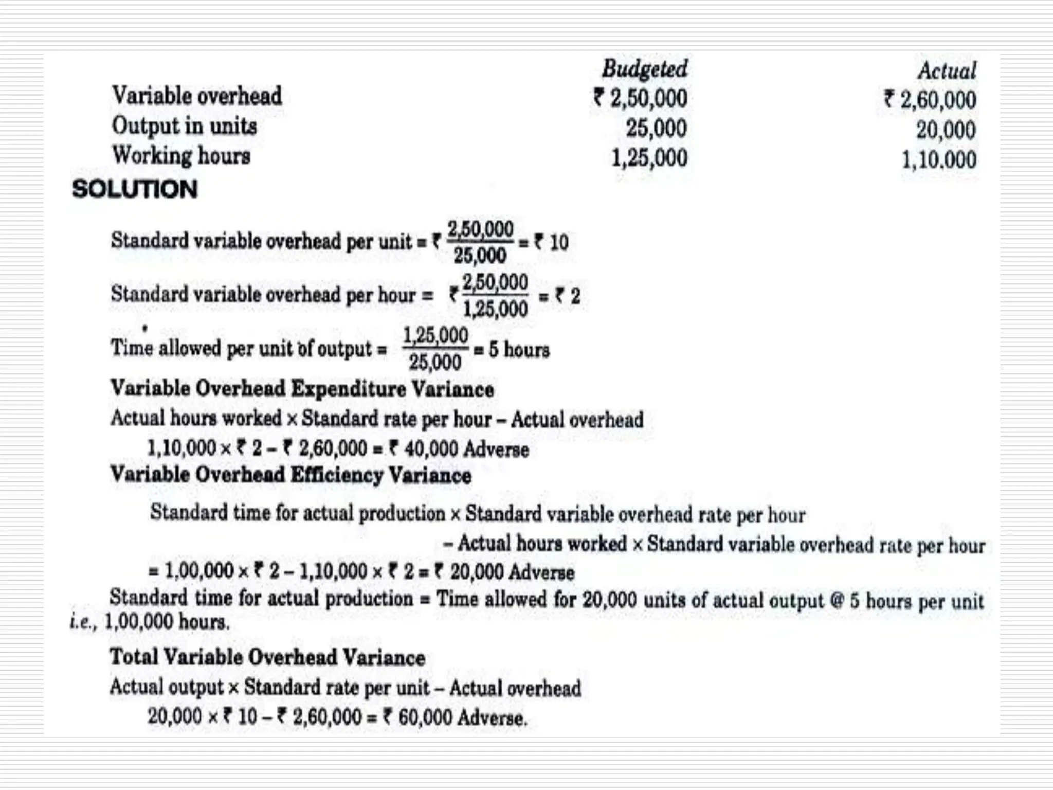 Activity Based costing and Variable costing analysis | PPT