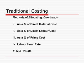 Activity Based costing and Variable costing analysis | PPT