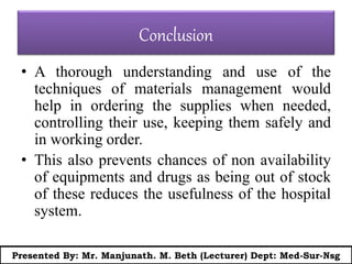 Abc, ved, hml analysis in material management | PPTX