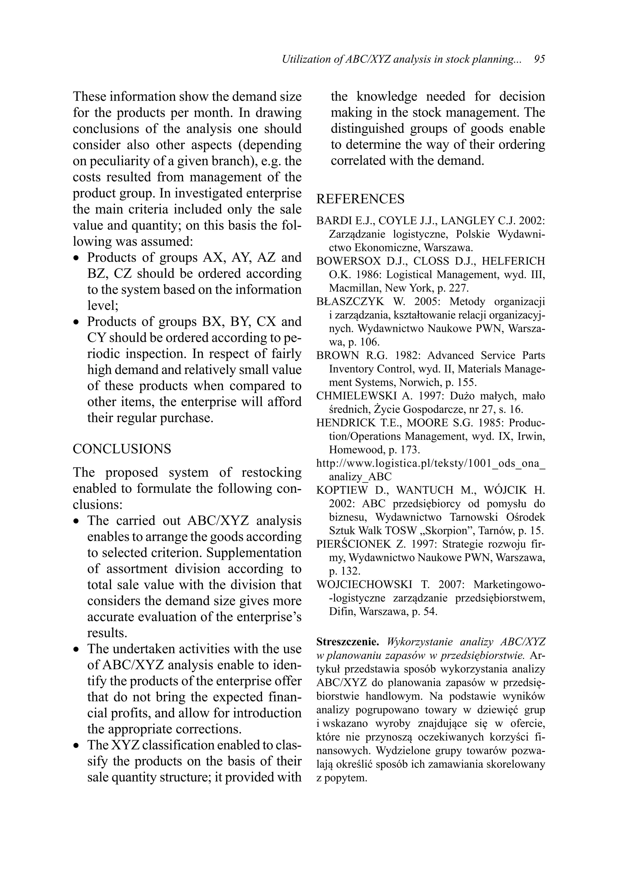 Abc & xyz analysis | PDF