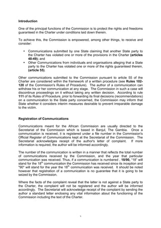 African Commission on Human and People's Rights - communication ...