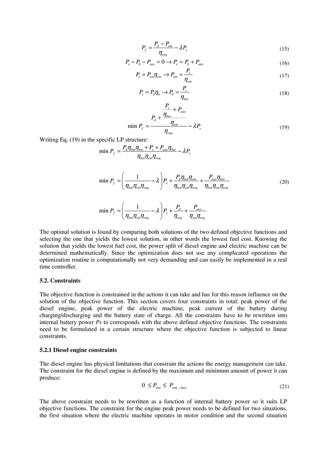 Control of Hybrid Ship Drive Systems | PDF