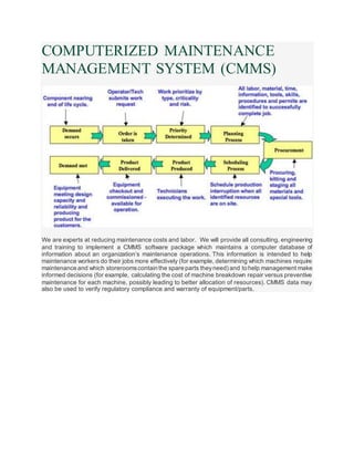 Reduce Costs & Improve Maintenance with a CMMS Software Solution | PDF