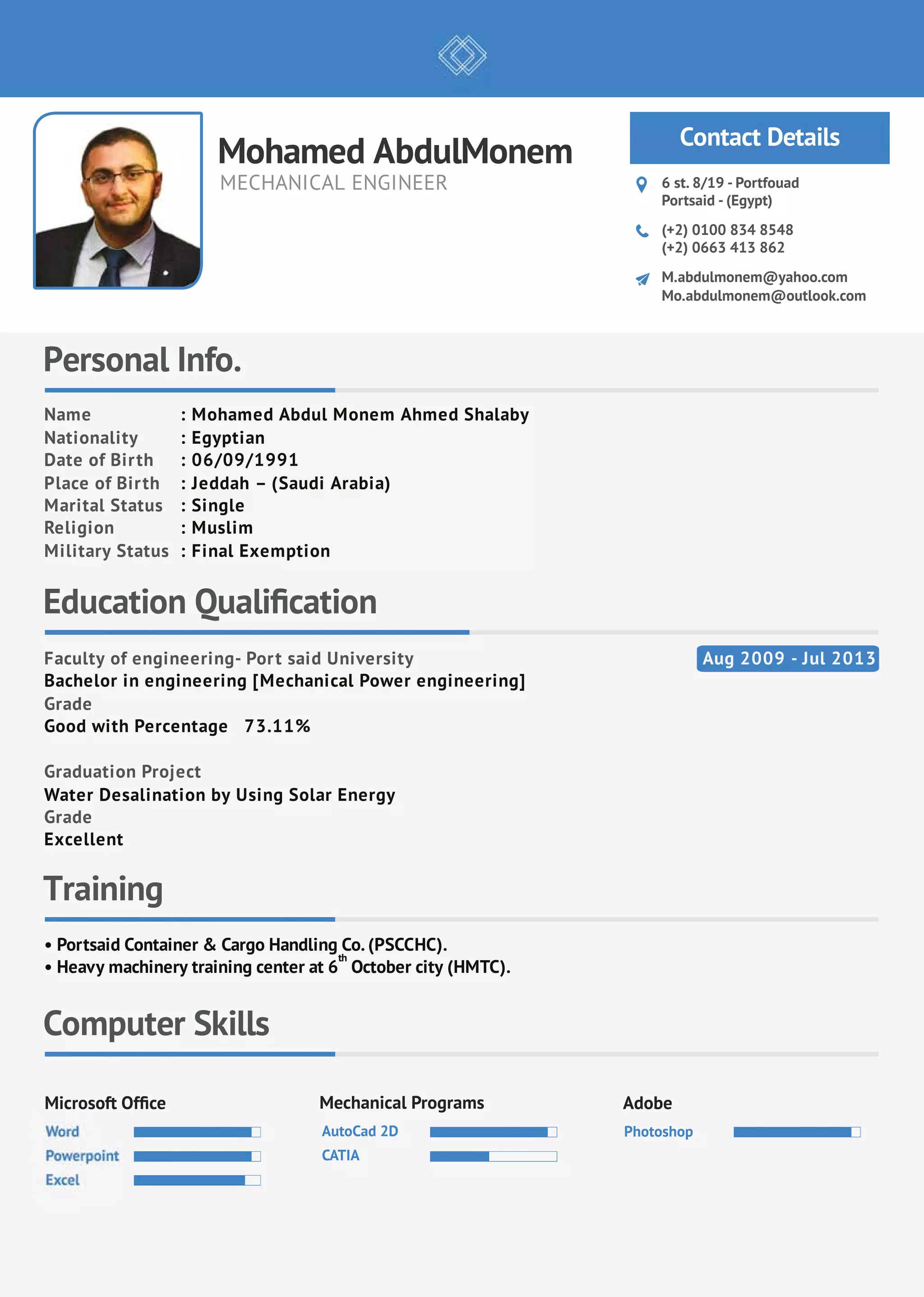 Mohamed Monem CV | PDF