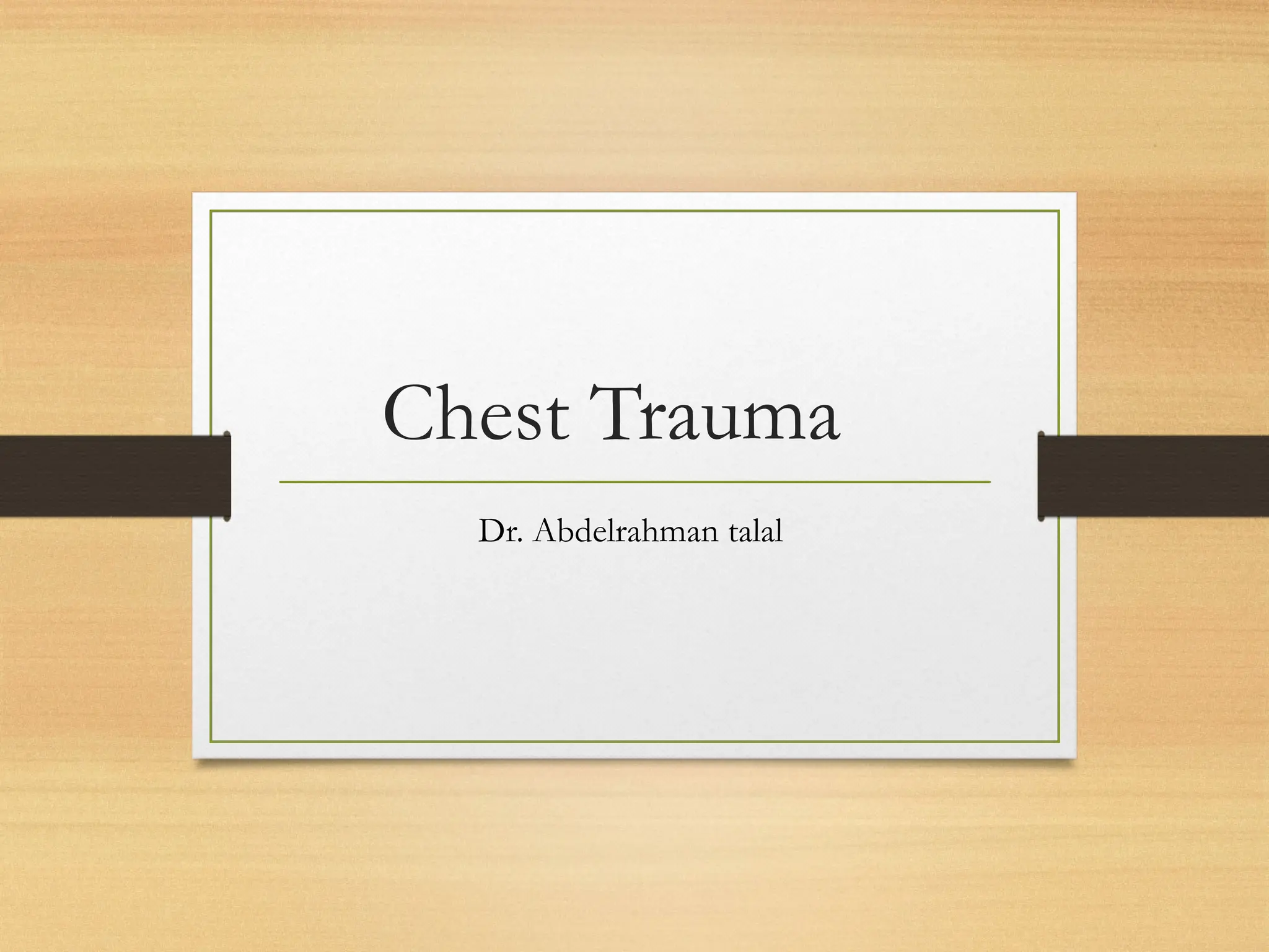 chest trauma imaging for medical student .ppt