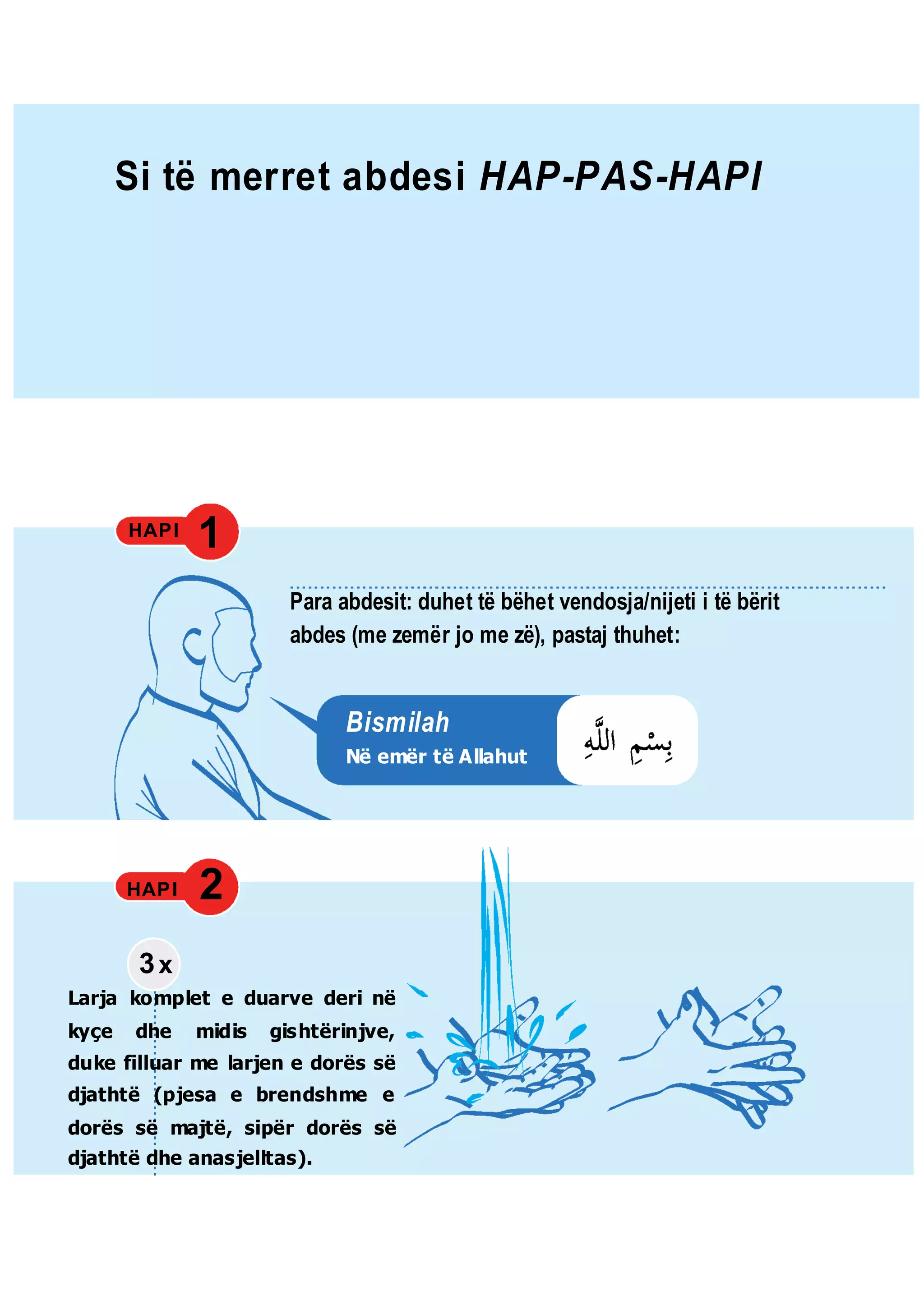 Abdesti hap pas hapi | PDF