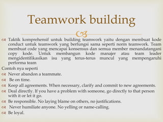 group dynamic & team building psikologi bisnis | PPTX