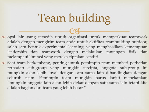 group dynamic & team building psikologi bisnis | PPTX