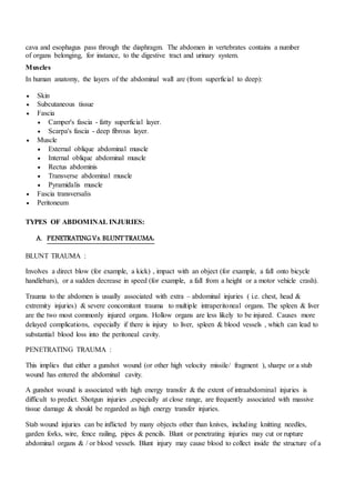 Abdominal injury | DOCX