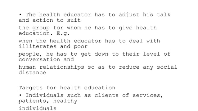 Introduction to health education 17slides | PPT