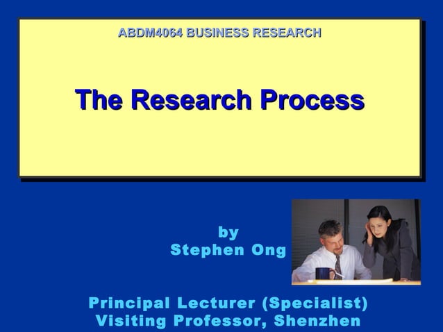 Abdm4064 week 03 research process | PPT