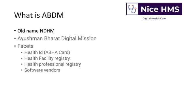 ABDM, How and What it matters.pptx | Healthcare Industry | Industries