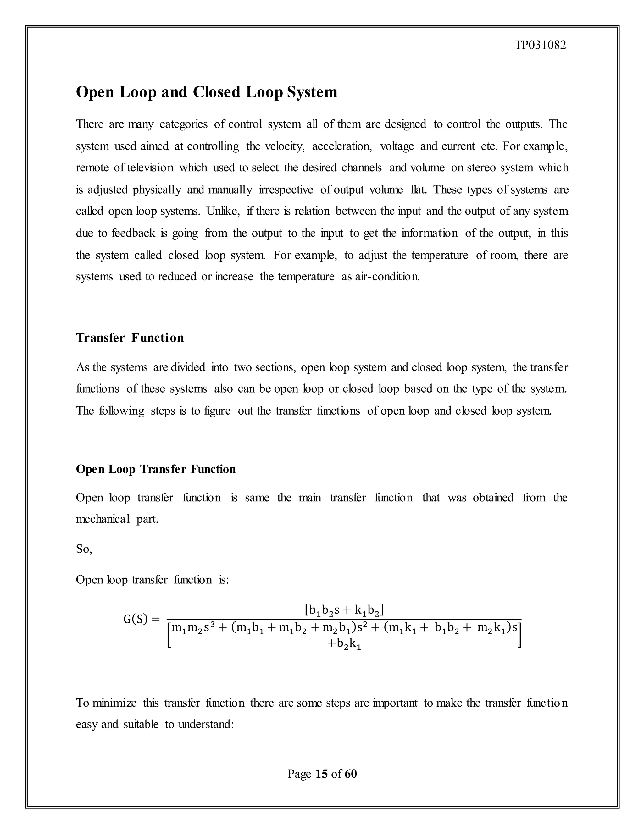 Control engineering assignment | DOCX