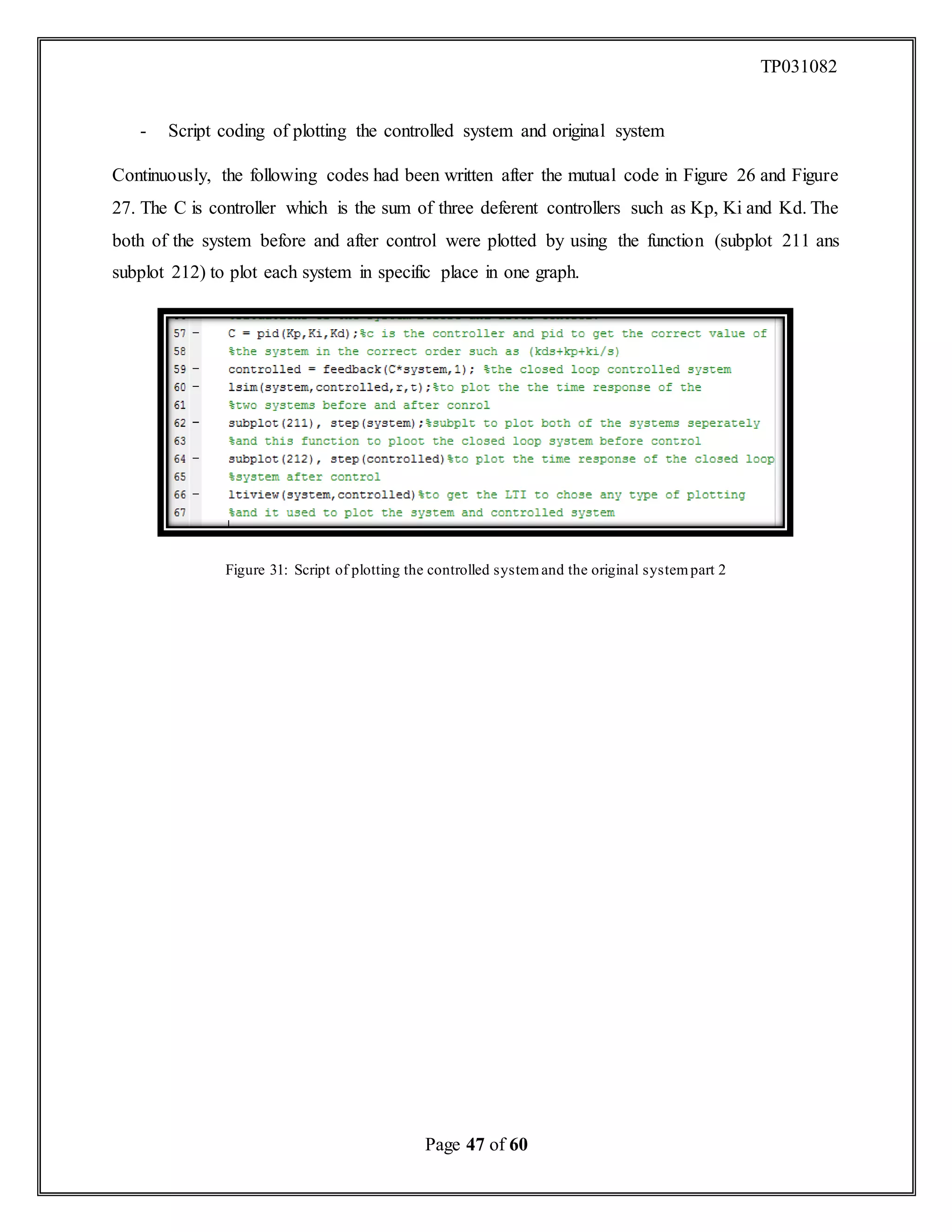 Control engineering assignment | DOCX