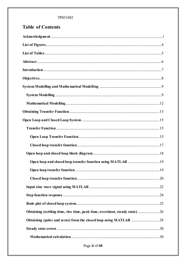 Control engineering assignment | DOCX | Physics | Science