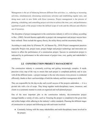 FACTORS AFFECTING ROAD CONSTRUCTION PROJECT PERFORMANCE: A CASE STUDY ...