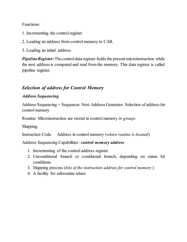 Control Units : Microprogrammed and Hardwired:control unit