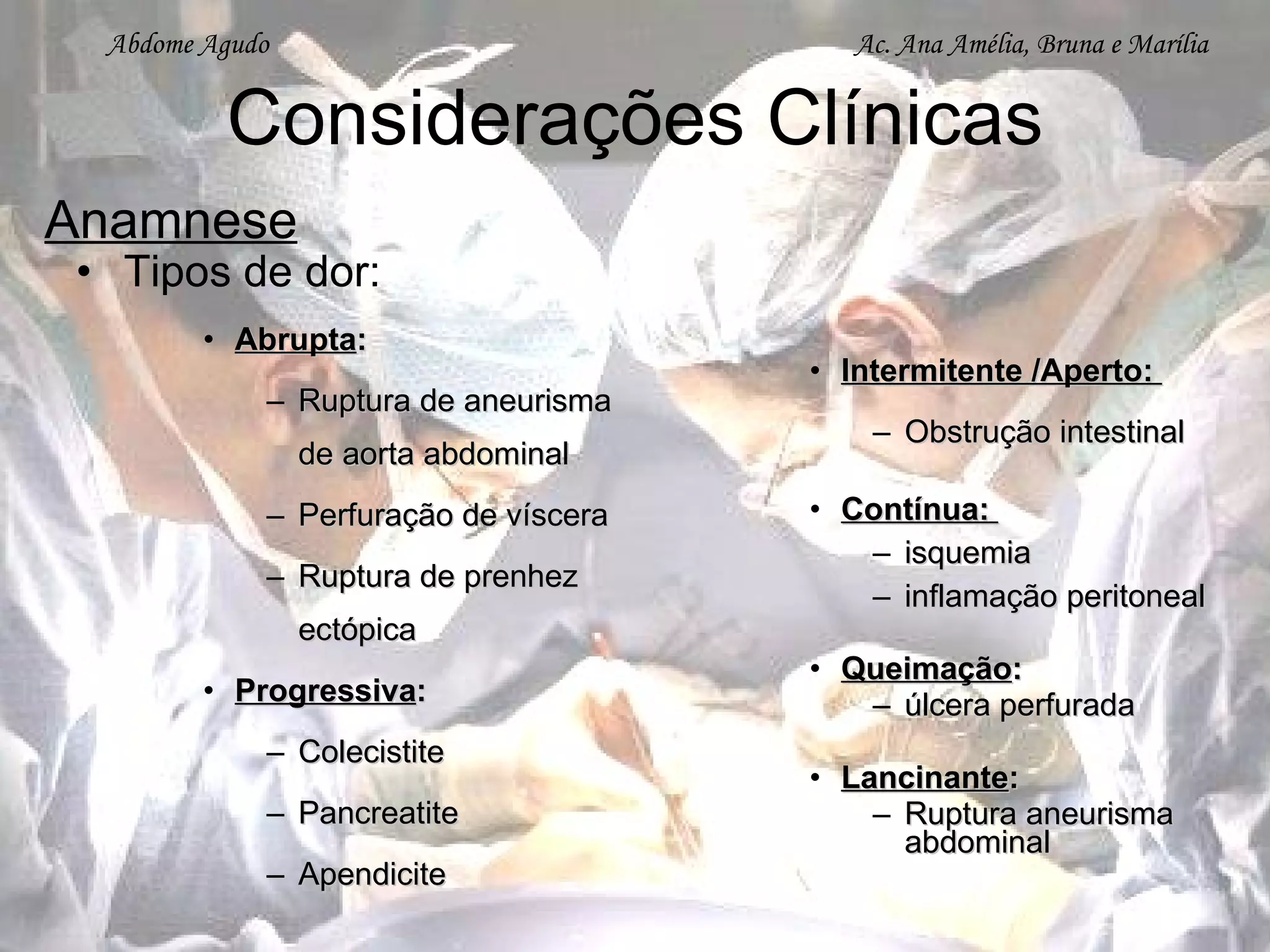 Abdome Agudo | PPT