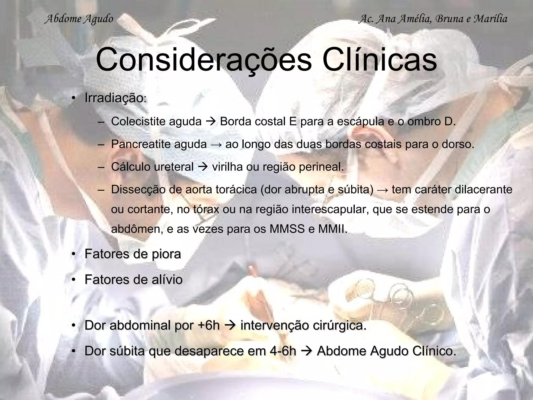 Abdome Agudo | PPT