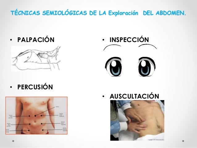 Semiología Abdomen solo INSPECCIÓN Y AUSCULTACIÓN