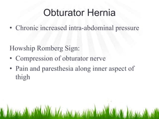 Howship Romberg Sign