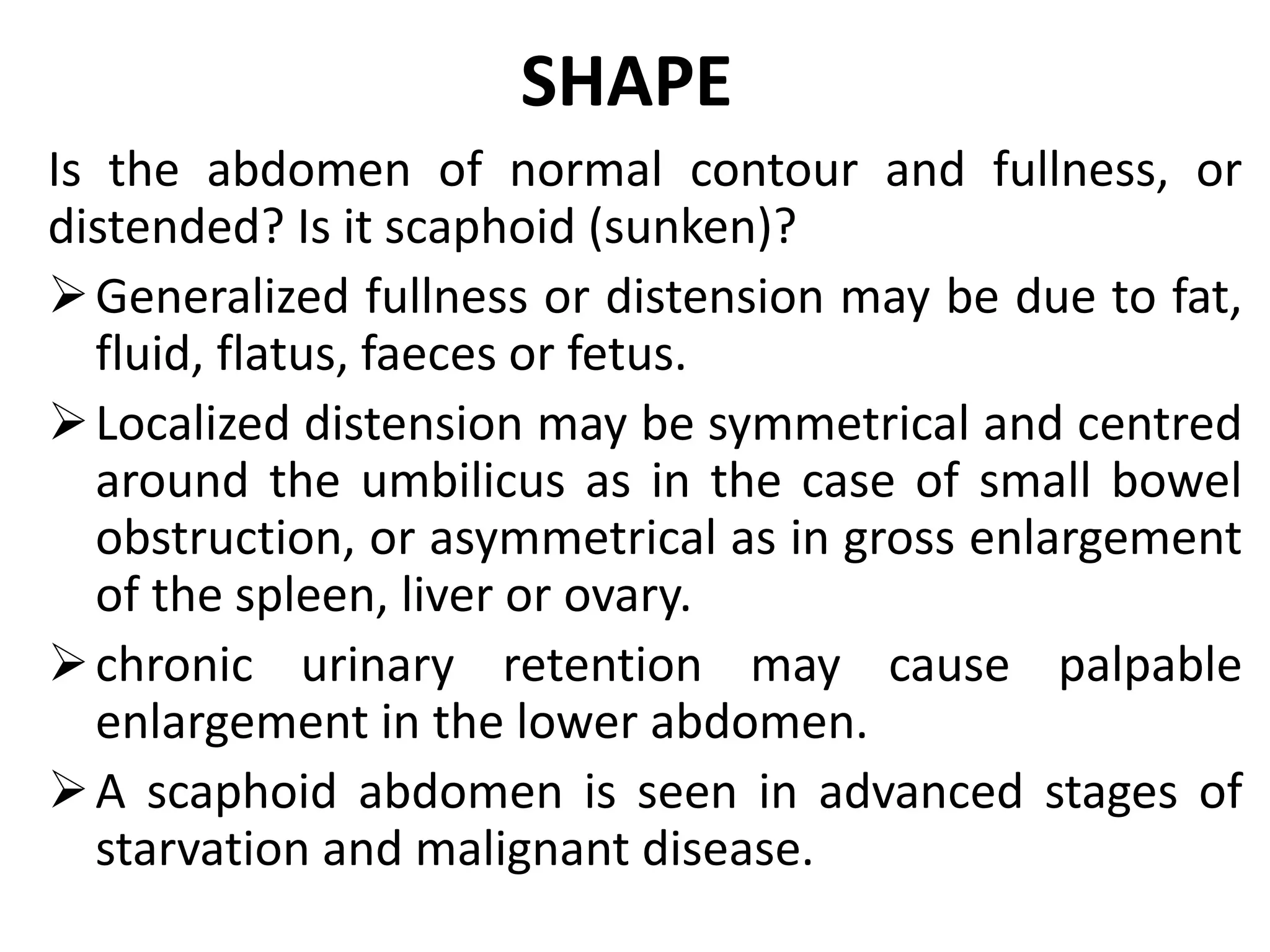 Abdominal Inspection | PPTX