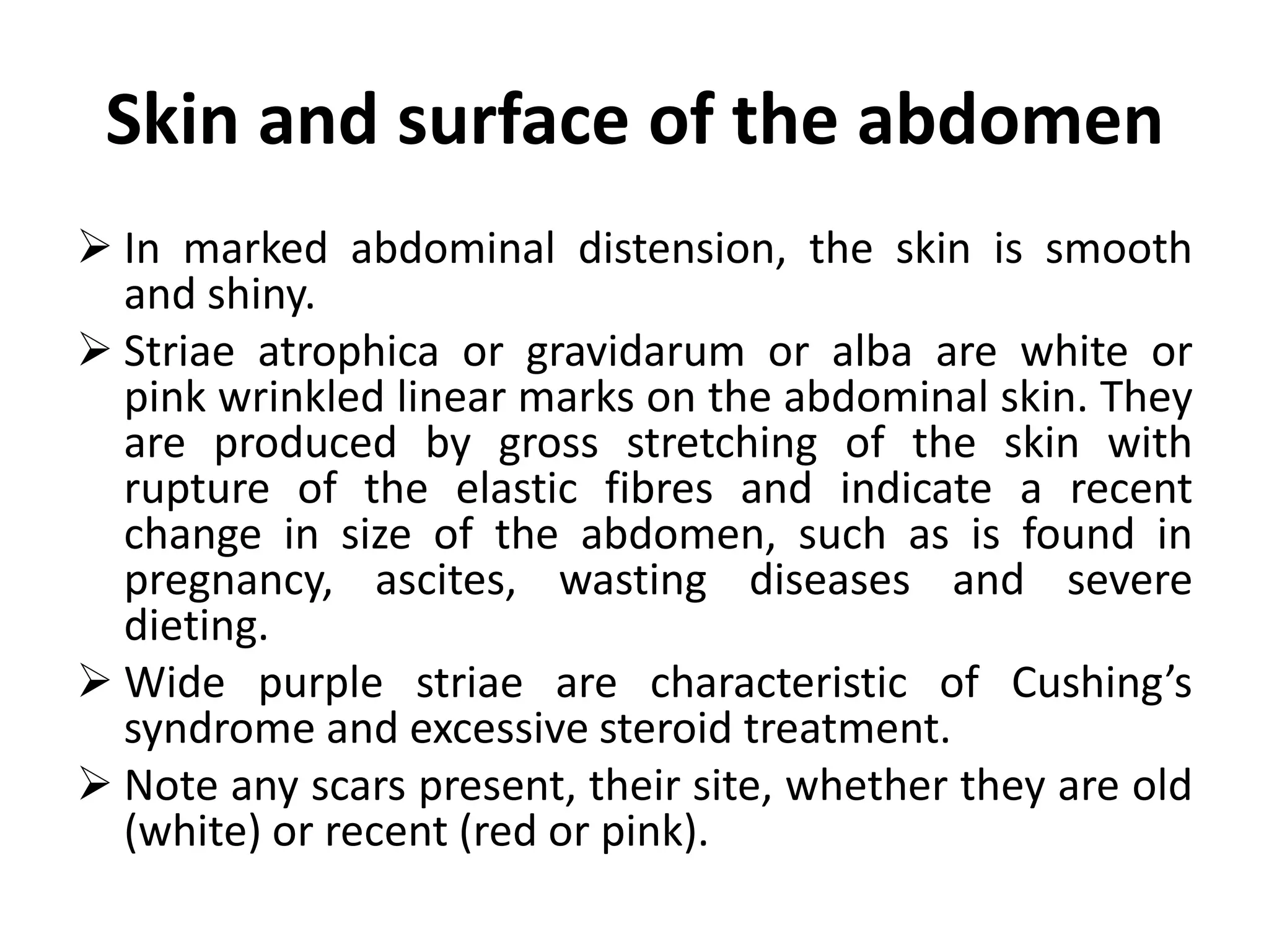 Abdominal Inspection | PPTX