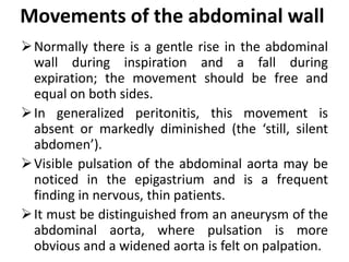 Abdominal Inspection | PPTX