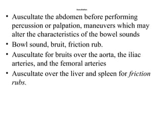 Abdomen.pptx physical examination and practice | PPT