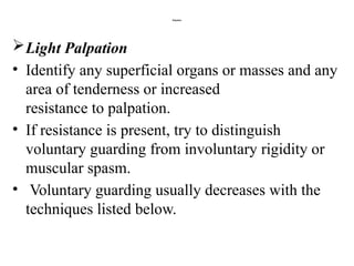 Abdomen.pptx physical examination and practice | PPT