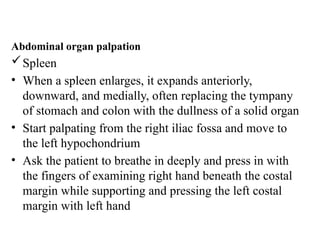 Abdomen.pptx physical examination and practice | PPT