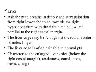 Abdomen.pptx physical examination and practice | PPTX