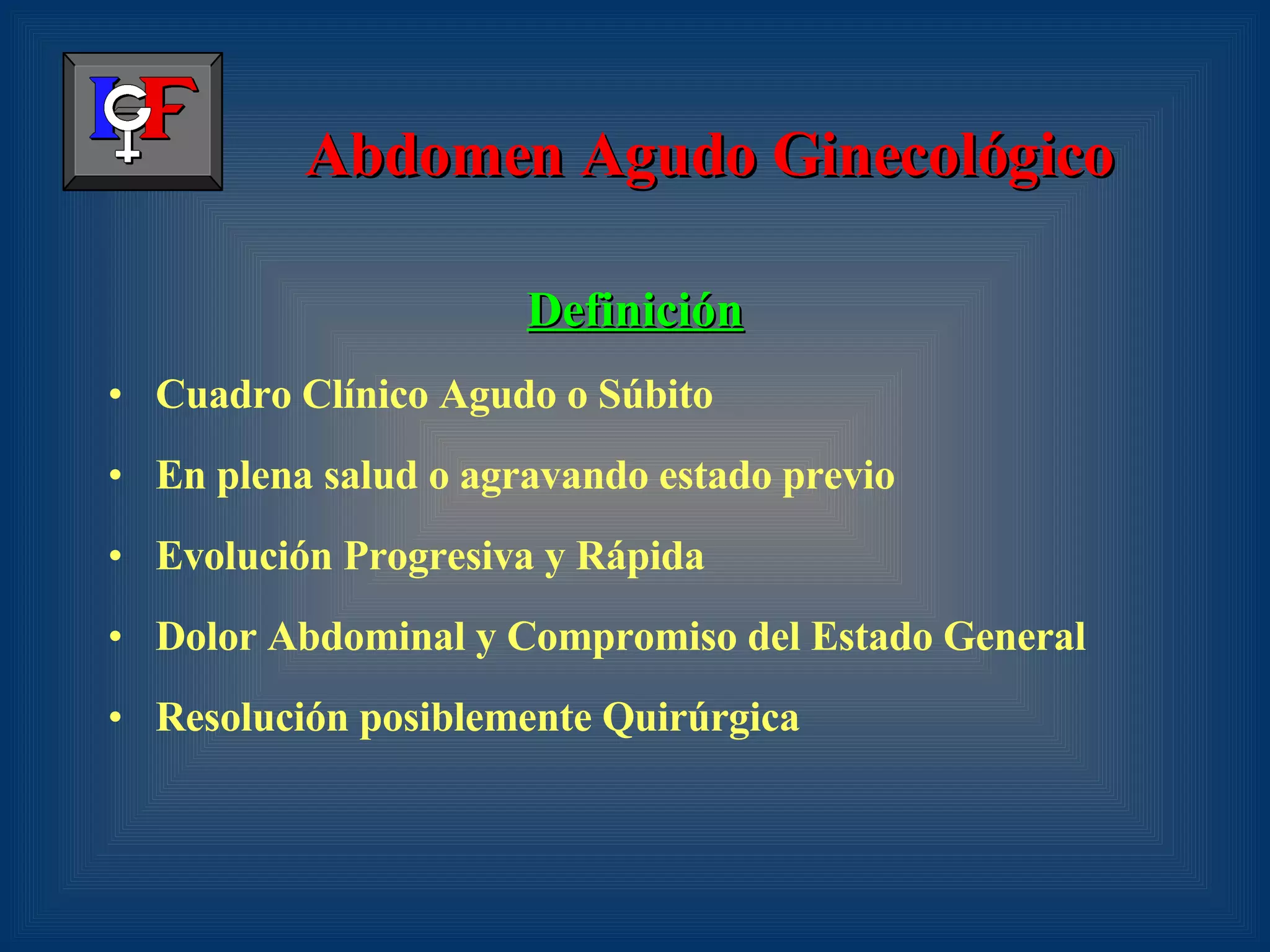 Abdomen Agudo y Embarazo Ectópico | PPT | Pregnancy | Reproductive Health