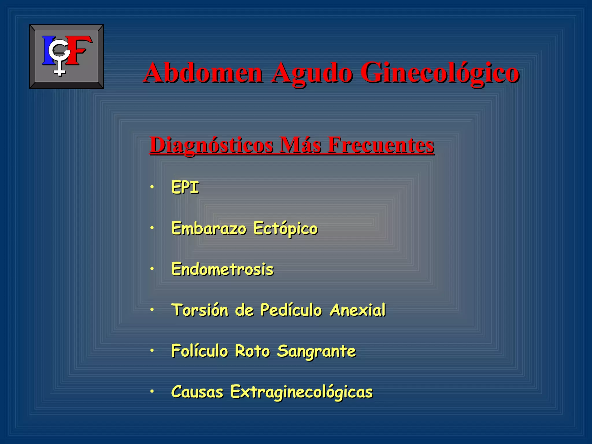 Abdomen Agudo y Embarazo Ectópico | PPT | Pregnancy | Reproductive Health