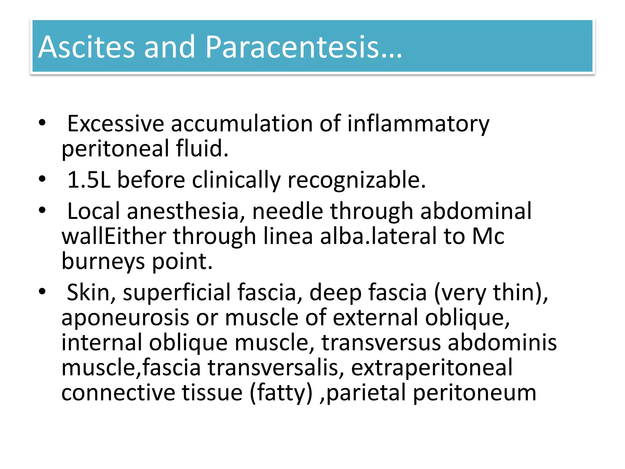 Abdomen, clinical anatomy | PPTX