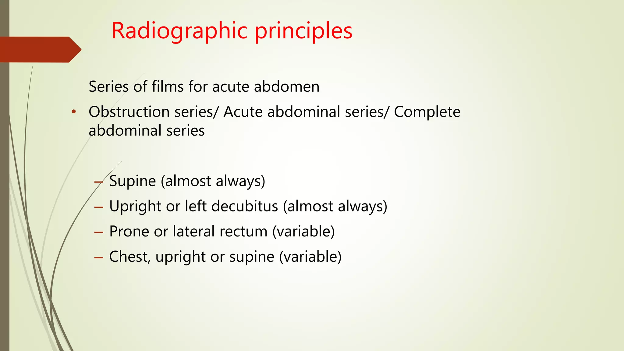 Abdominal x-ray interpretation ppt | PPTX