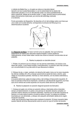 Semiología de abdomen. Joheman Urbina | PDF