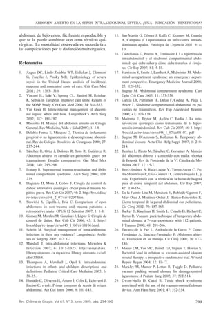 Abdomen Abierto en la sepsis intraabdominal severa | PDF
