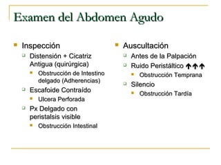 Abdomen agudo | PPT